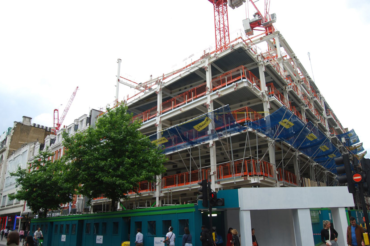 File:The Ribbon Oxford Street London 1.jpg - SteelConstruction.info