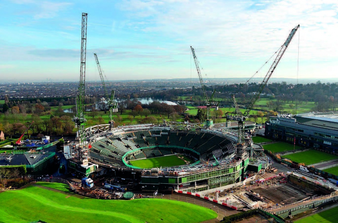 Wimbledon No.1 Court Retractable Roof - SteelConstruction.info