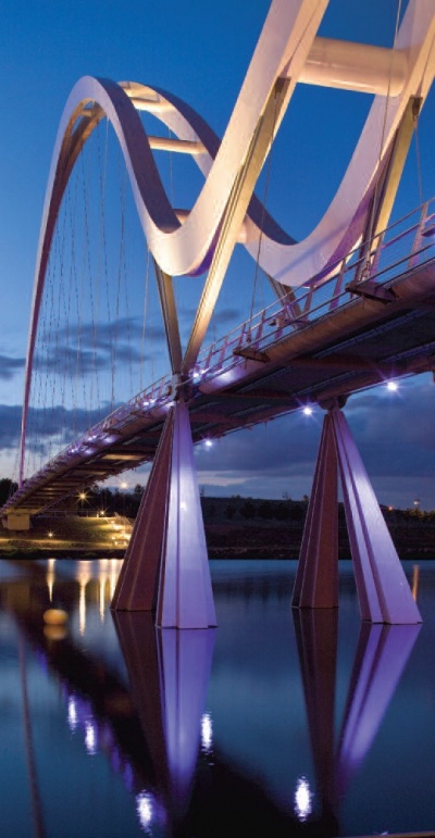 Infinity Footbridge, Stockton - SteelConstruction.info
