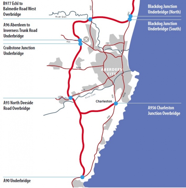 Aberdeen Western Peripheral Route/Balmedie to Tipperty bridges ...