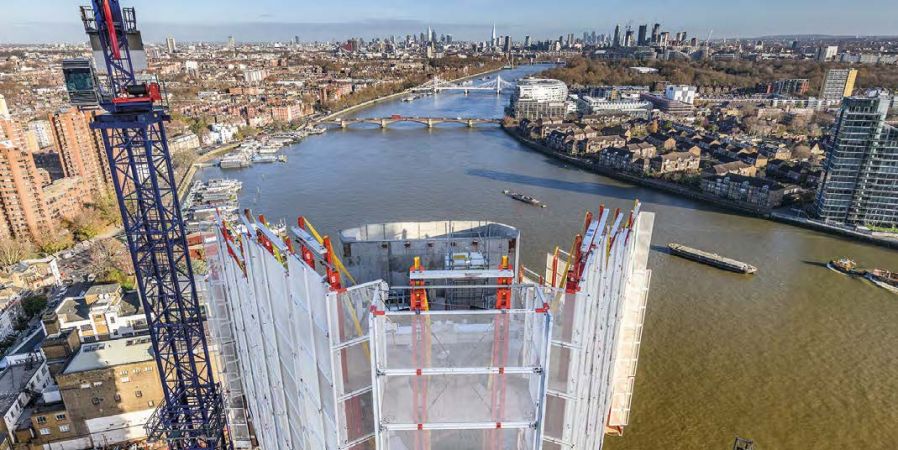 Lots Road Chelsea Waterfront, East Tower - SteelConstruction.info